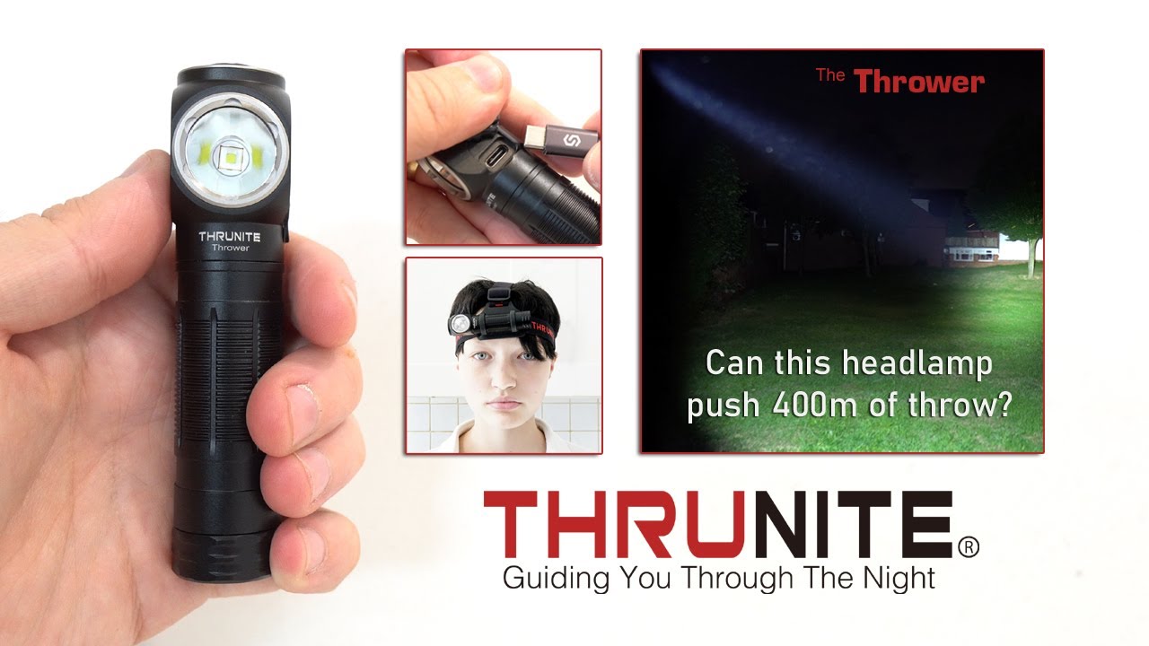 THRUNITE THROWER headlamp - 323m beam distance - 1755 lumens - Type-C ...