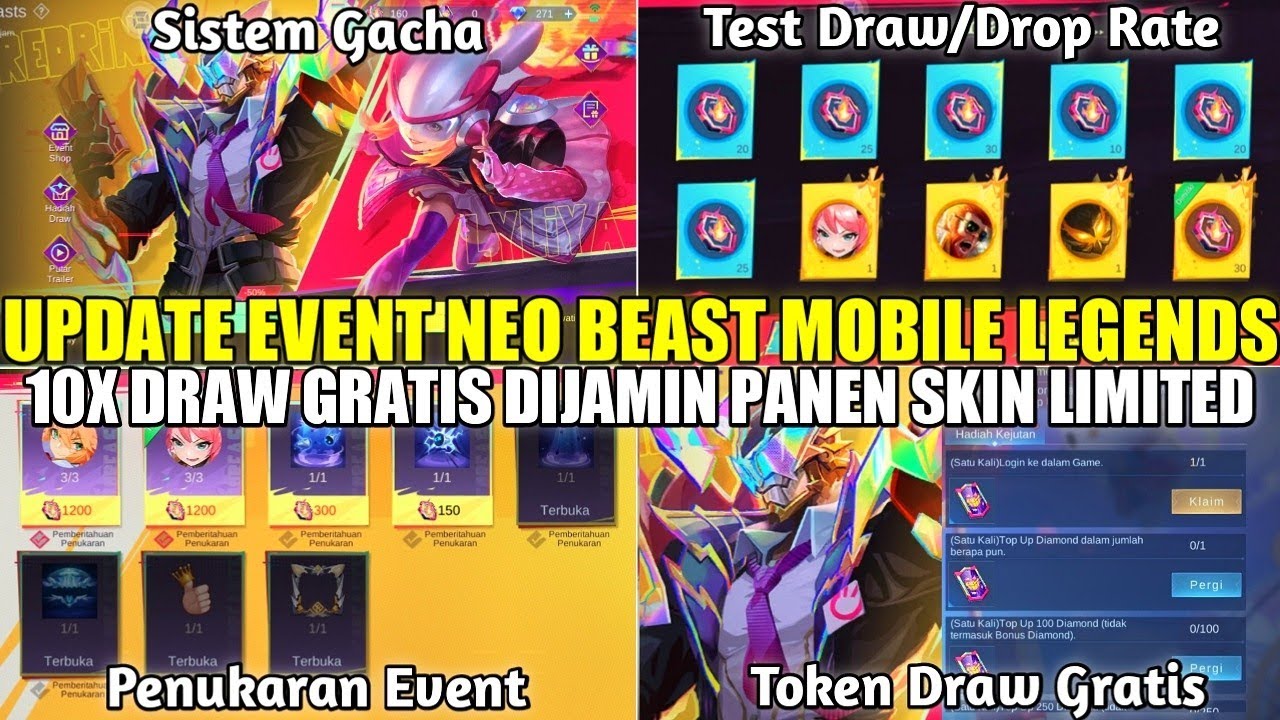 UPDATE EVENT NEO BEAST MOBILE LEGENDS!! PERATURAN DRAW, PRIZE POOL, DAN ...