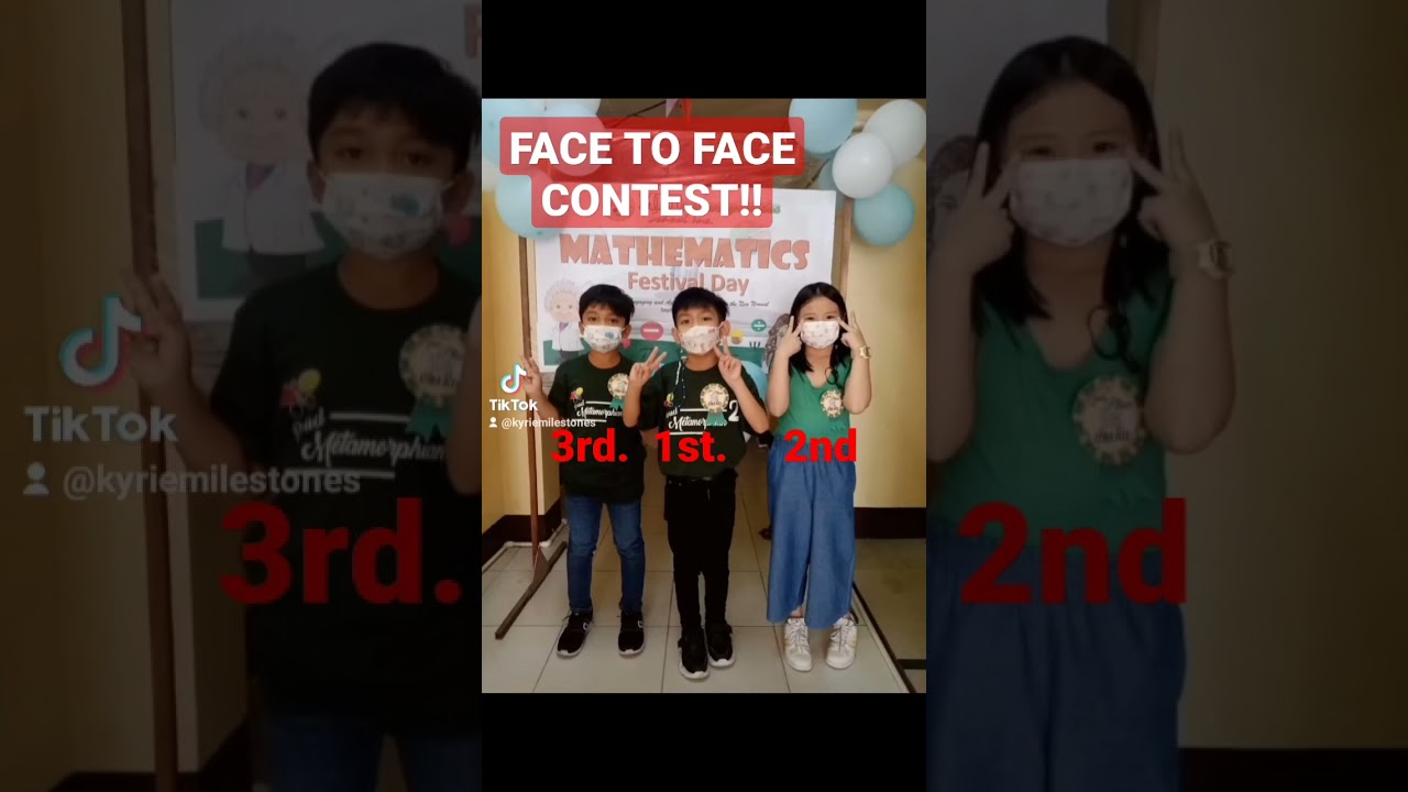 1st PLACE A WELL DESERVED AWARD IN OBFAD MATH CONTEST FOR GRADE 2 FACE ...