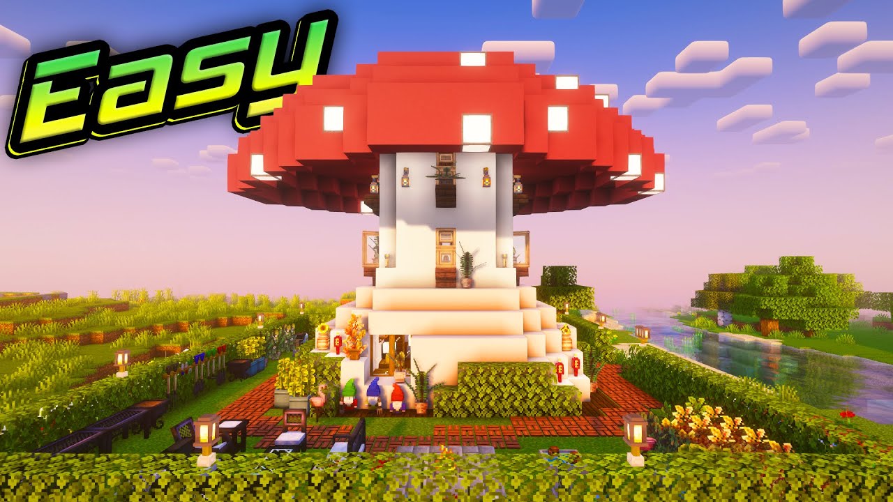 Minecraft: Mushroom House | Minecraft Building Tutorial 🍄 - YouTube