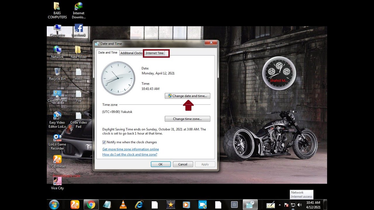 Internet Time Clock Setting 7 Update Time Window 7 2021 - YouTube