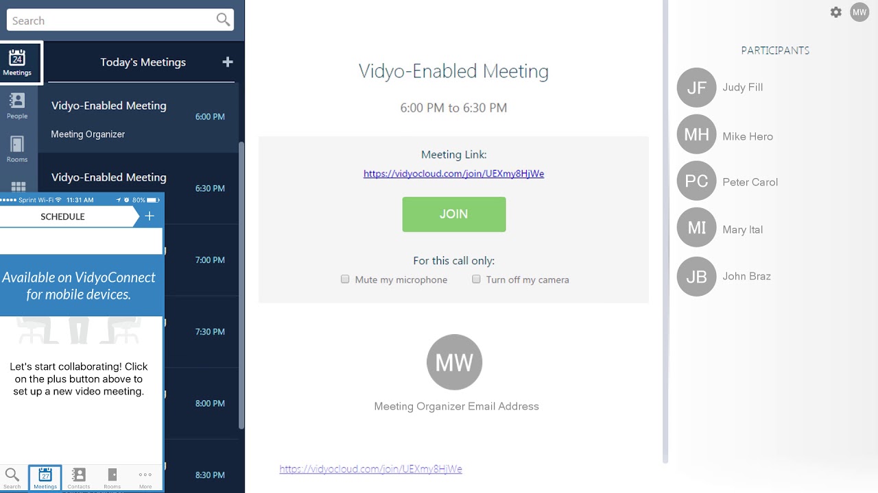 VidyoConnect: How to Schedule My Video Meeting - YouTube