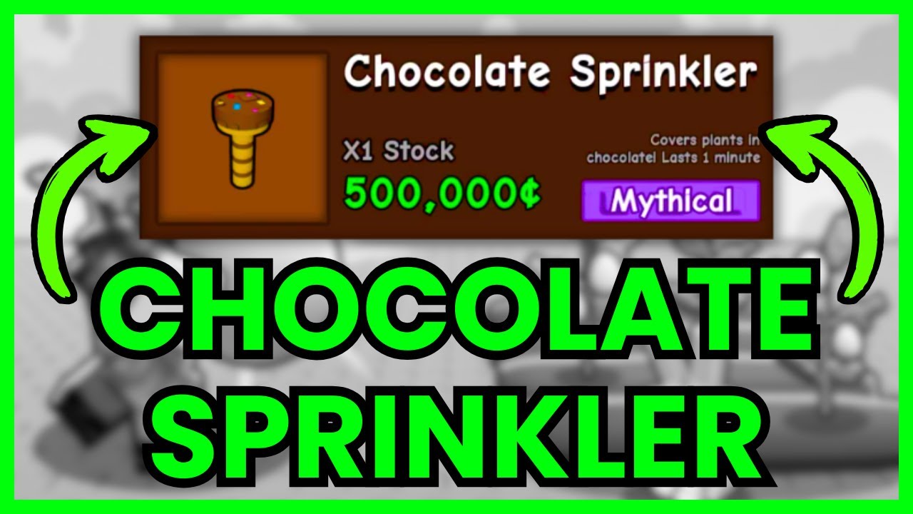 How To Get CHOCOLATE SPRINKLER In Grow A Garden Roblox (QUICK & EASY ...