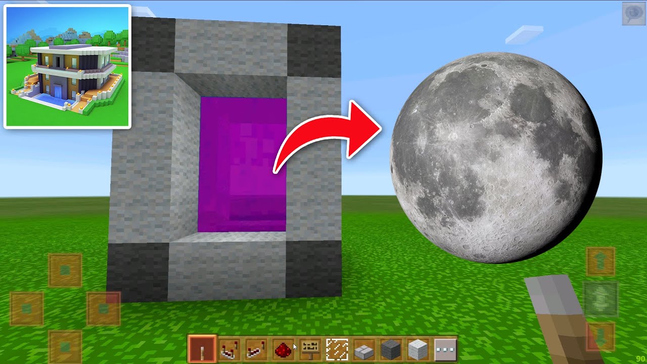 How to Make PORTAL to MOON in CRAFT WORLD - YouTube