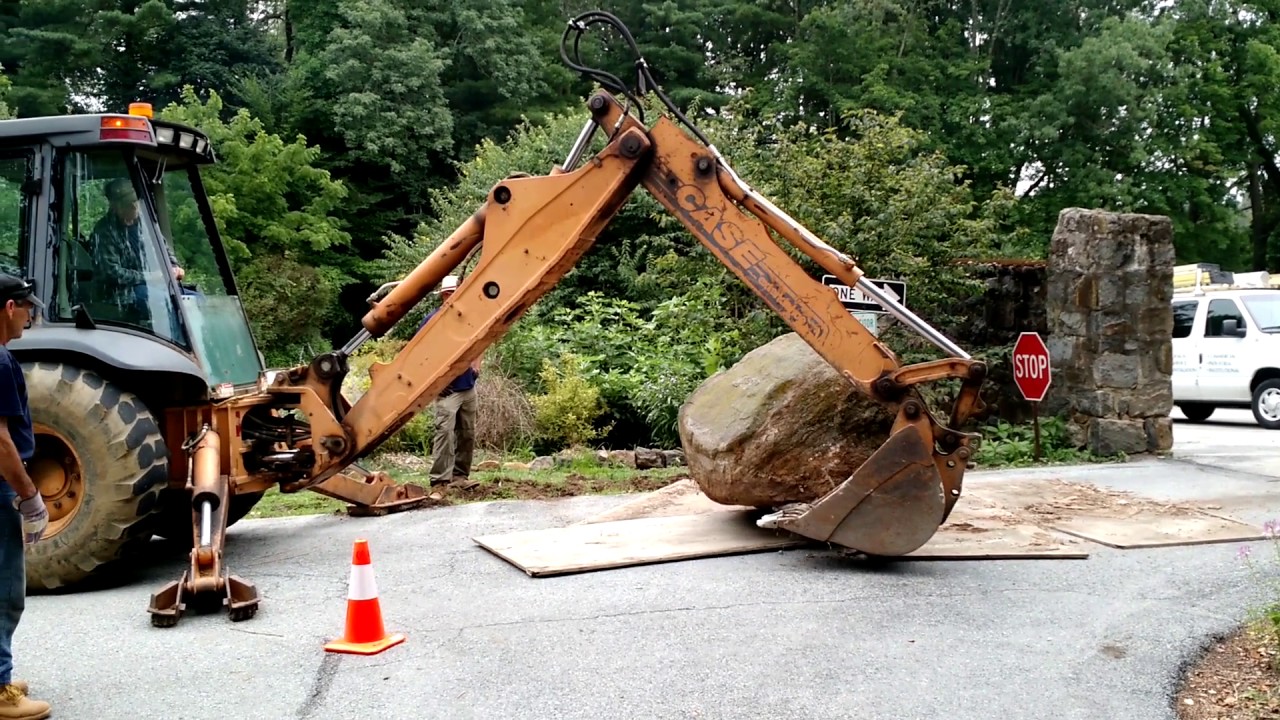 Moving 5 Ton Rock - YouTube