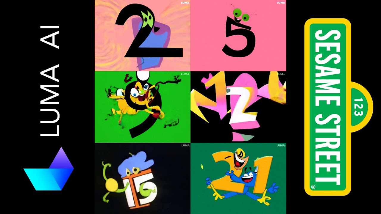 Luma AI Animation | Sesame Street - Abstract Count 23 - YouTube