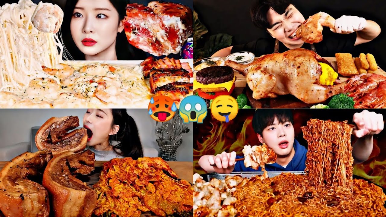Hungry Mukbangers | Big & Satisfying Bites | Mukbang ASMR Compilation ...