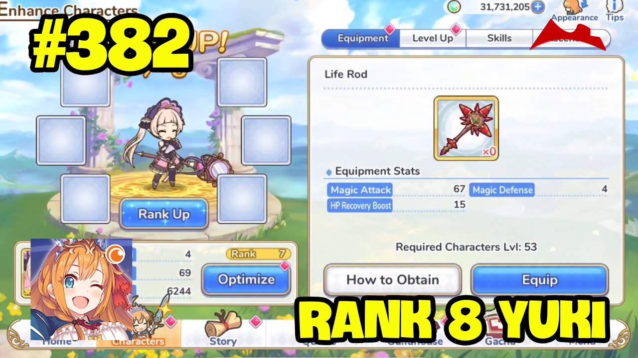 Rank Up Yuki to Rank 8 - Princess Connect! Re: Dive #382 - YouTube