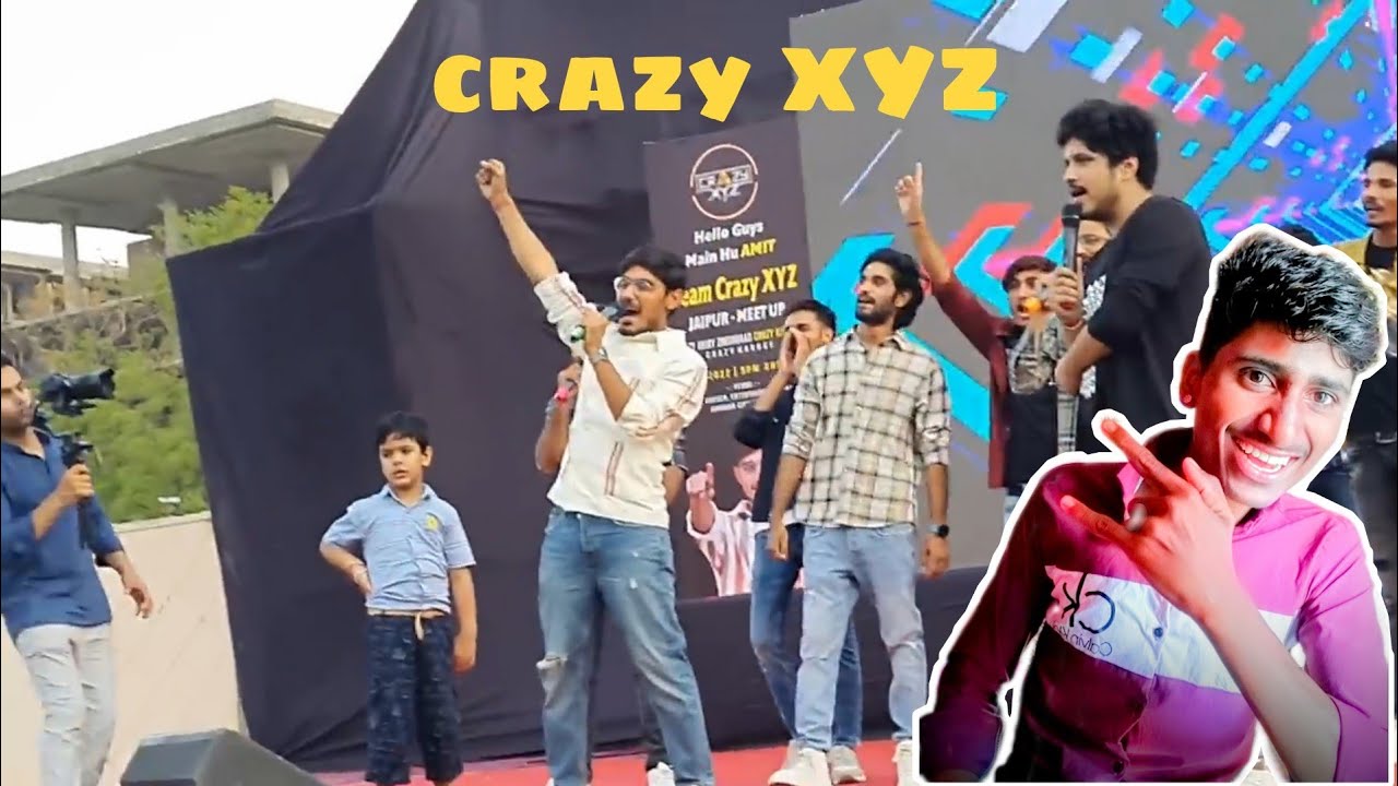 @Crazy_XYZ Amit bhai meetup in Jaipur Full HD || live experiment vlog ...