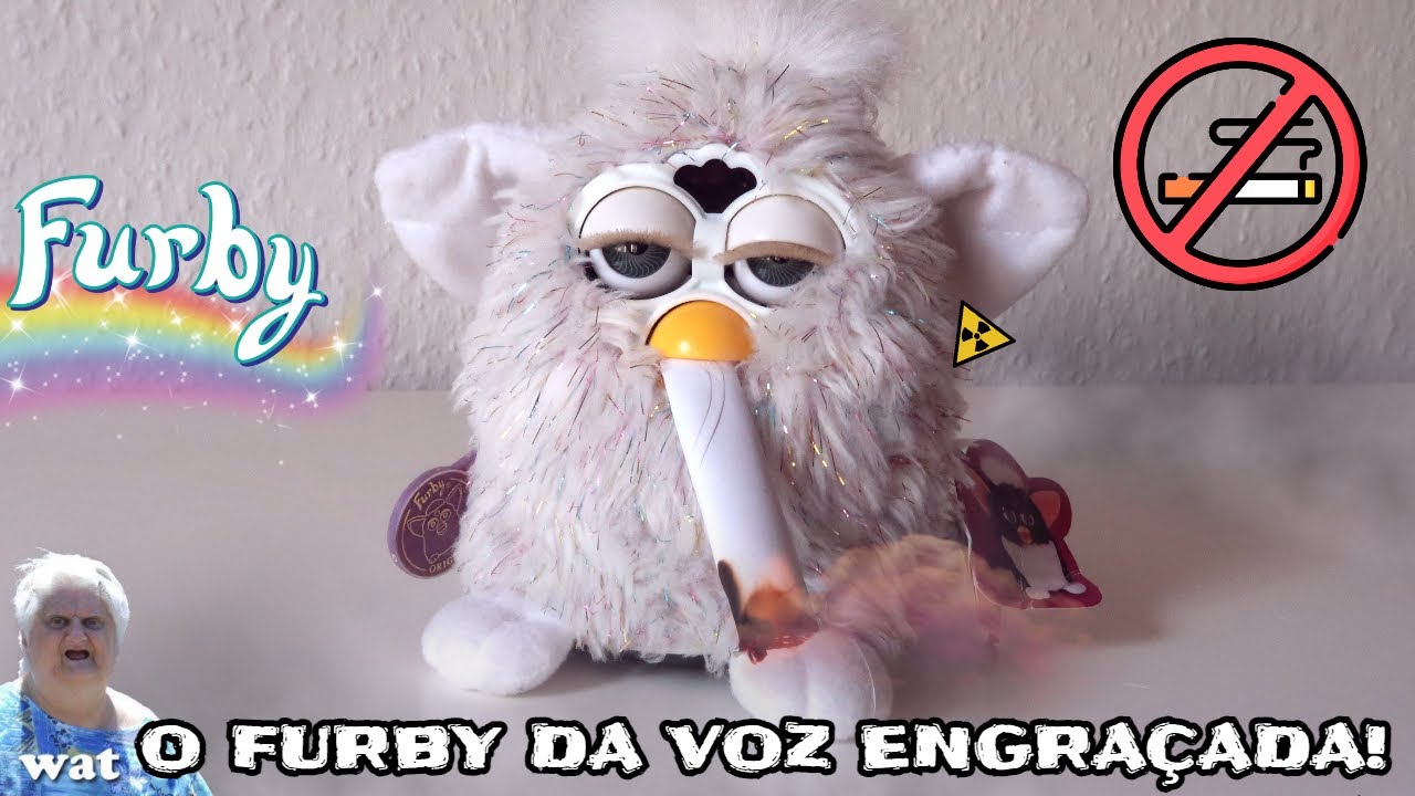 Furby Antigo da Voz Grossa 🤣 O Furby Fumante 🚭 Smoke Furby - YouTube