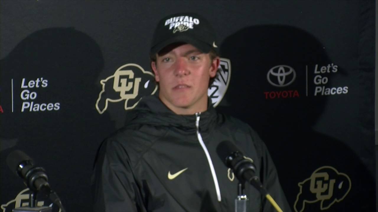 Davis Price Colorado vs Oregon State Post-Game - YouTube