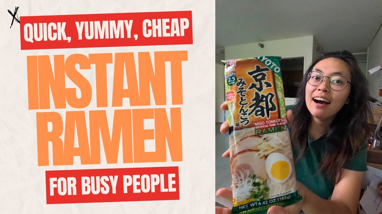 Making Easy and Quick Instant Ramen | Itsuki Ramen Tonkotsu Style Kyoto ...