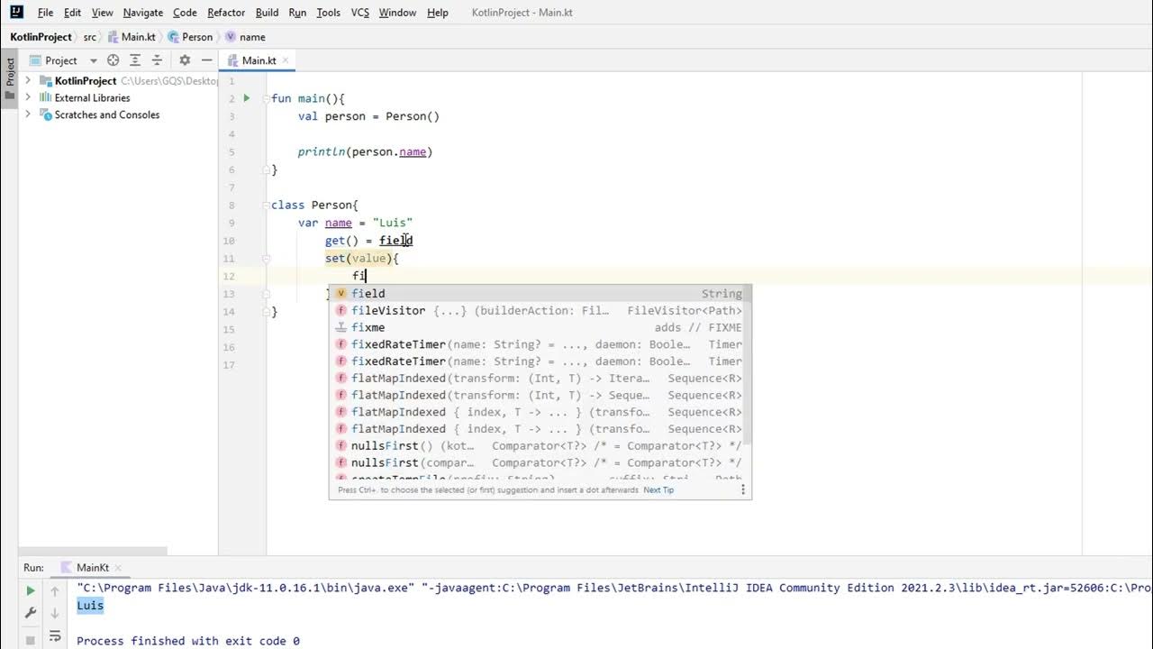 Getter Y Setter En Kotlin 🤓 Youtube