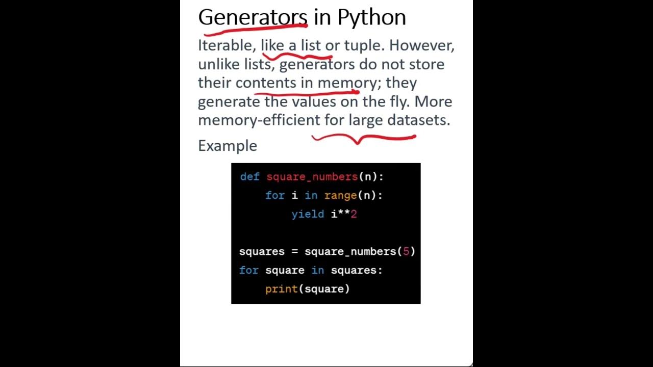 Concept Of A Generator In Python With An Example Pythontutorial Pythonadvanced Vr Universe 