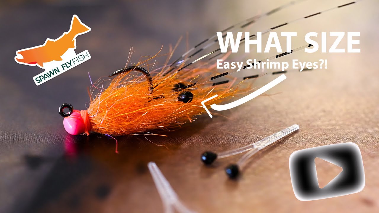 Shrimp Fly Pattern Using Easy Shrimp Eyes - Shrimp Tying Tutorial - YouTube