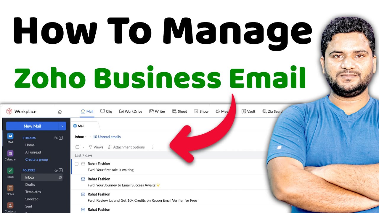 How to Manage Zoho Business Email - YouTube