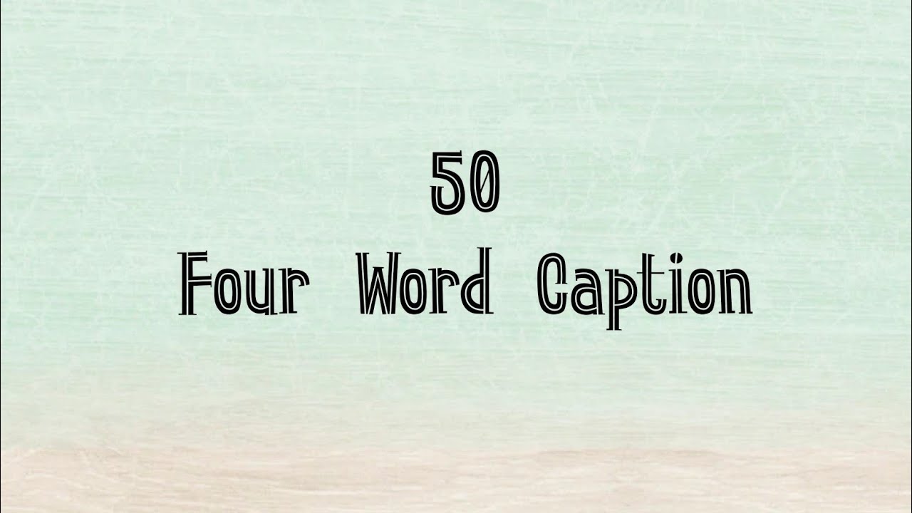 50 Caption For Facebook profile picture | Four word caption | Captions ...