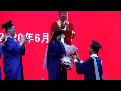 Proposal at the recent graduation ceremony of Ningbo University, China