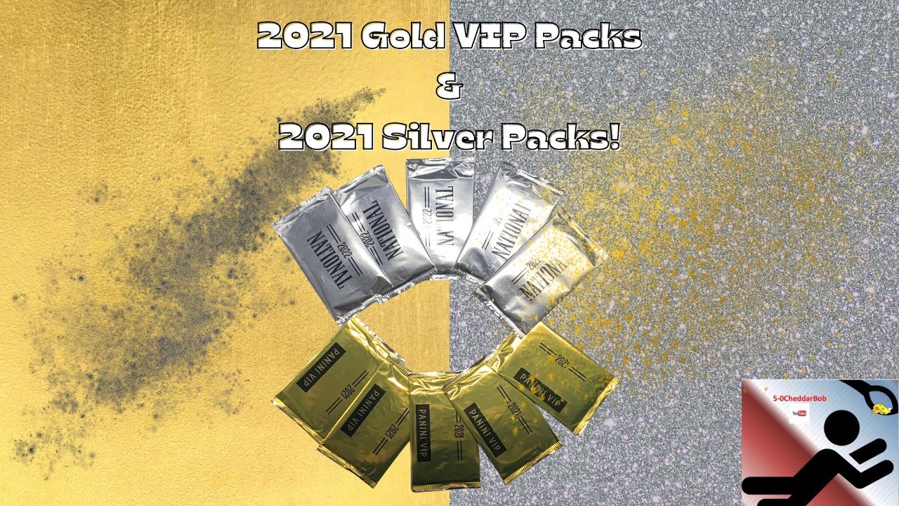 2021 Panini VIP Gold Packs x 5 & 2022 Panini National Silver Packs x5 ...