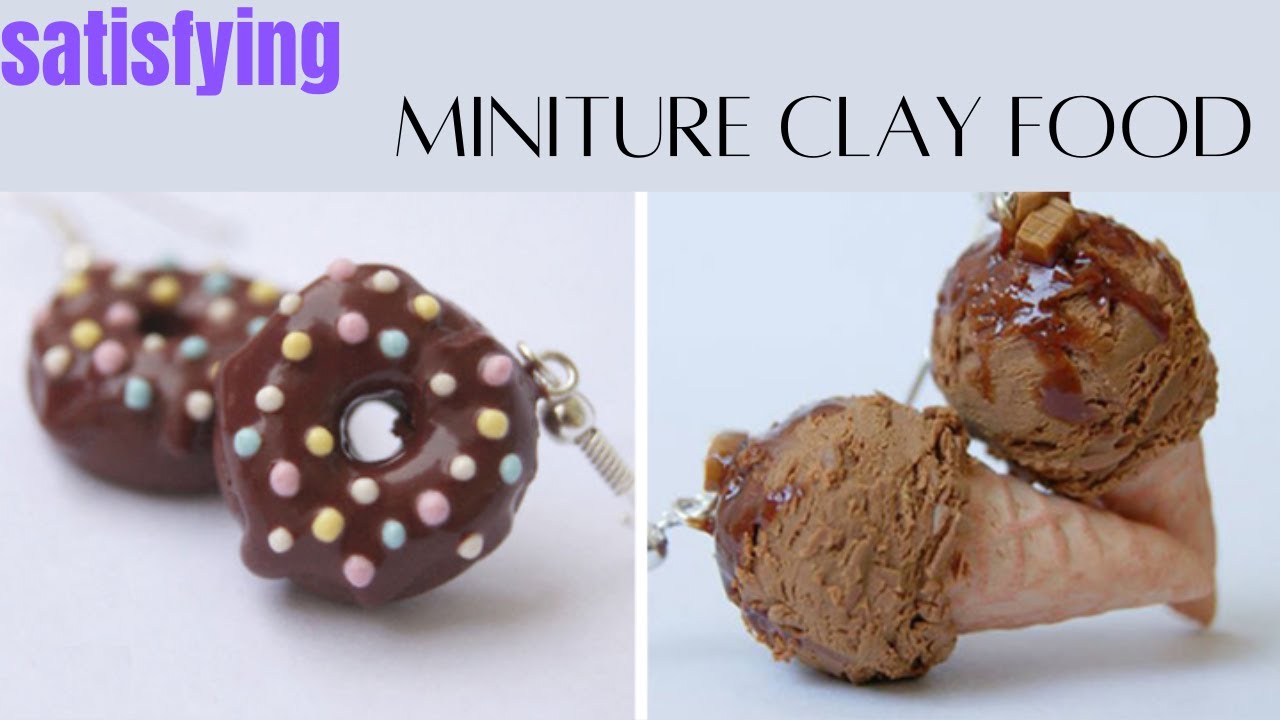 DIY How To Make Miniature Realistic Food icecream Items with polymer ...