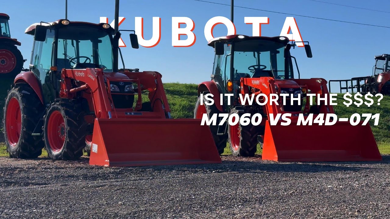 Is It Worth The $$$?? | Kubota M7060 vs. M4D | Best 70 HP Tractor - YouTube