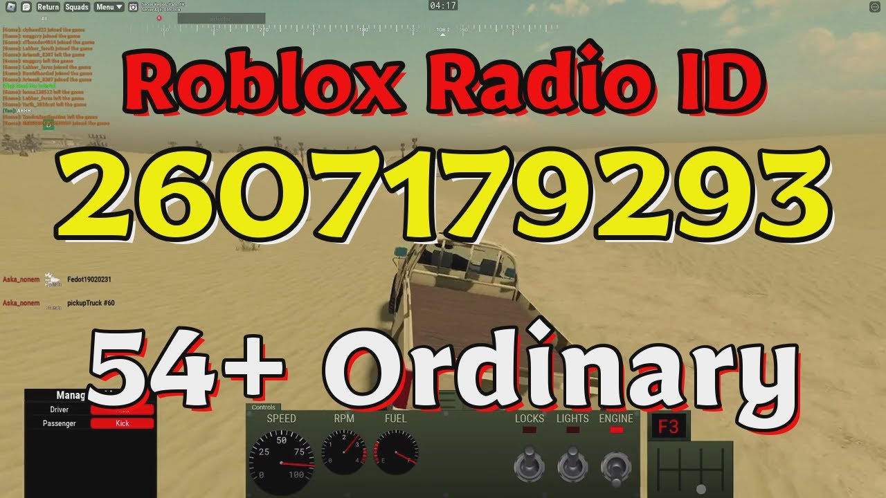 Ordinary Roblox Radio Codes/IDs - YouTube