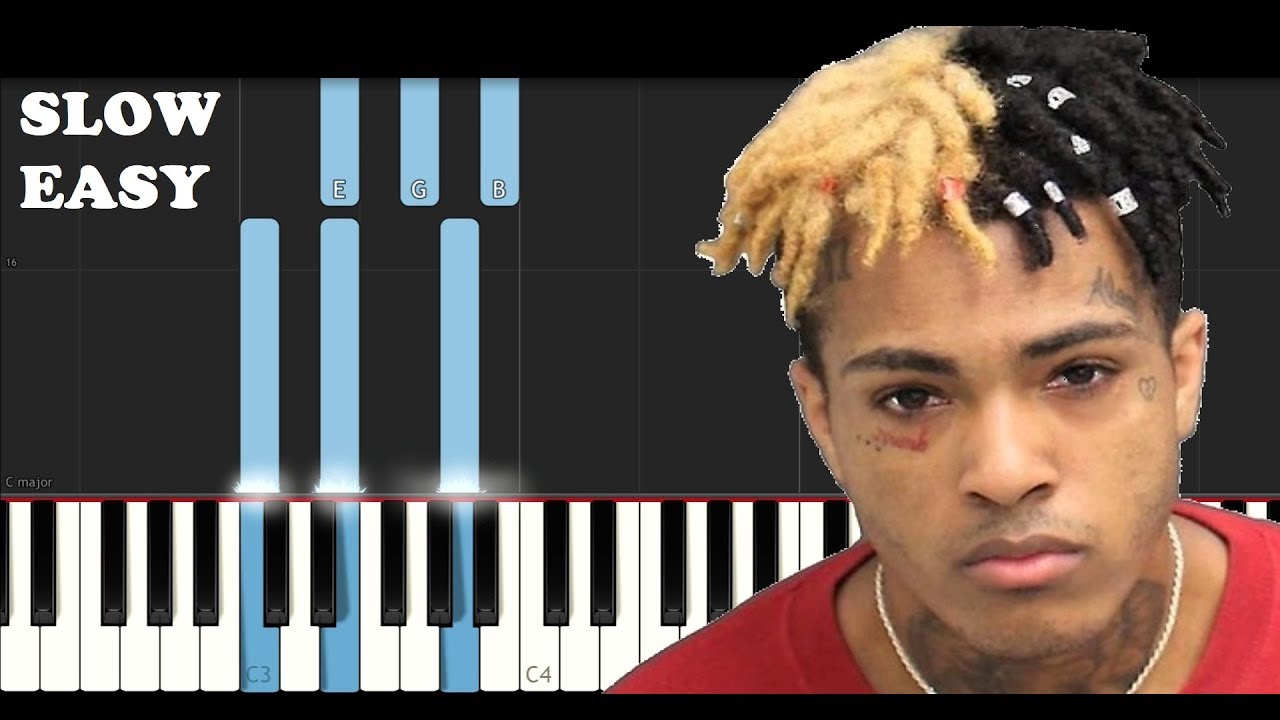 XXXTentacion - Hope (SLOW EASY PIANO TUTORIAL) - YouTube