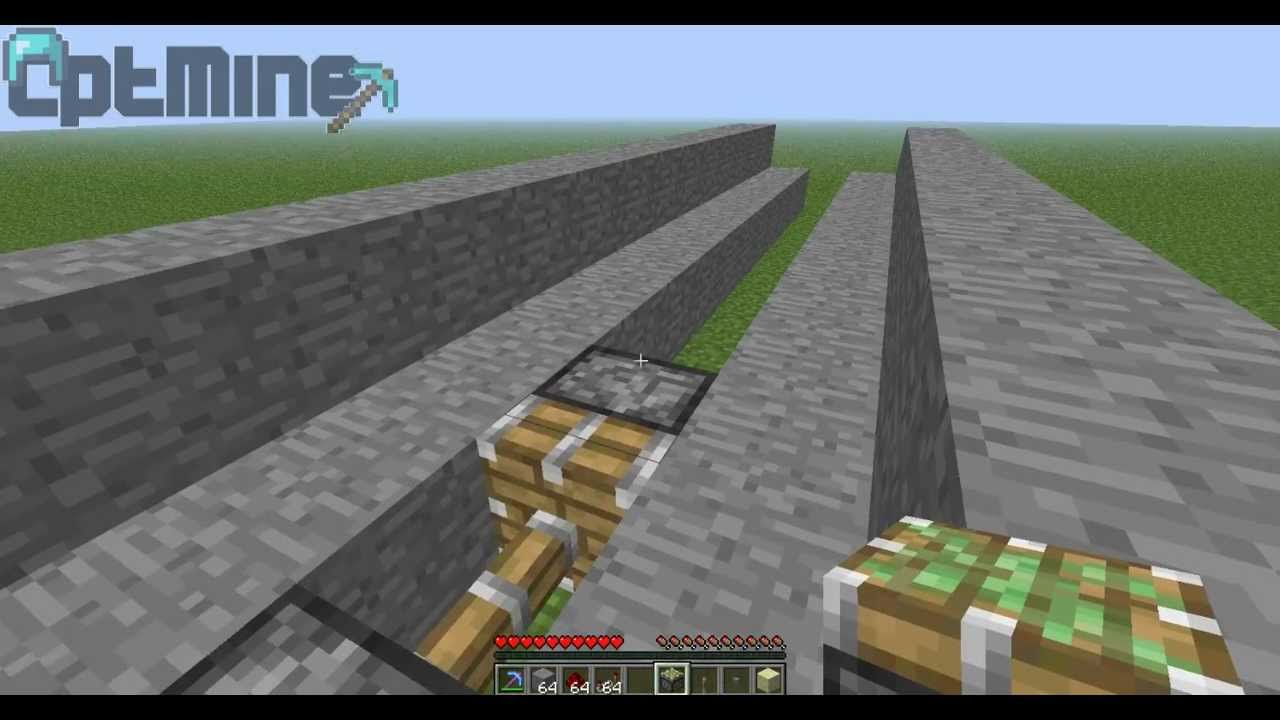Minecraft - Piston Monorail - YouTube