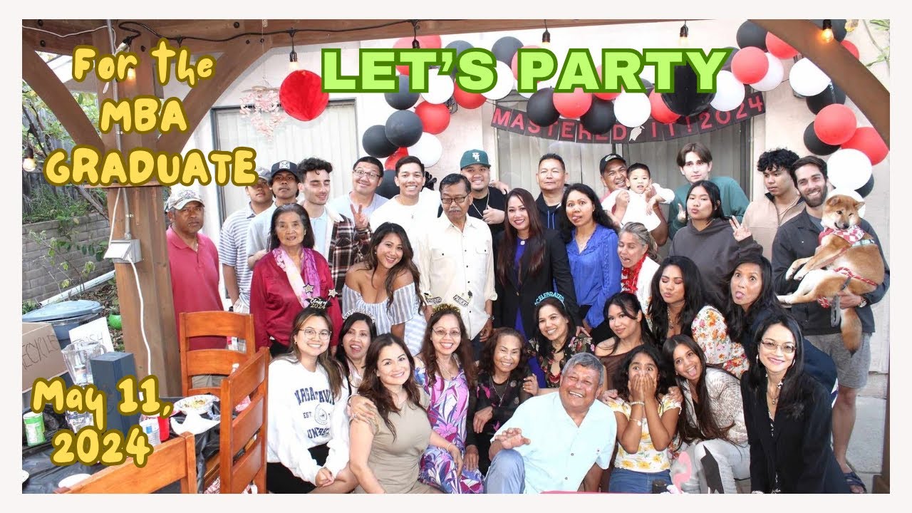 Graduation Party 🎓 🥳 || Cousin Getting MBA from SDSU - YouTube