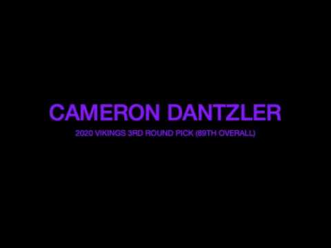 CAMERON DANTZLER. 2020 MINNESOTA VIKINGS DRAFT PICK. 3RD ROUND (89 ...