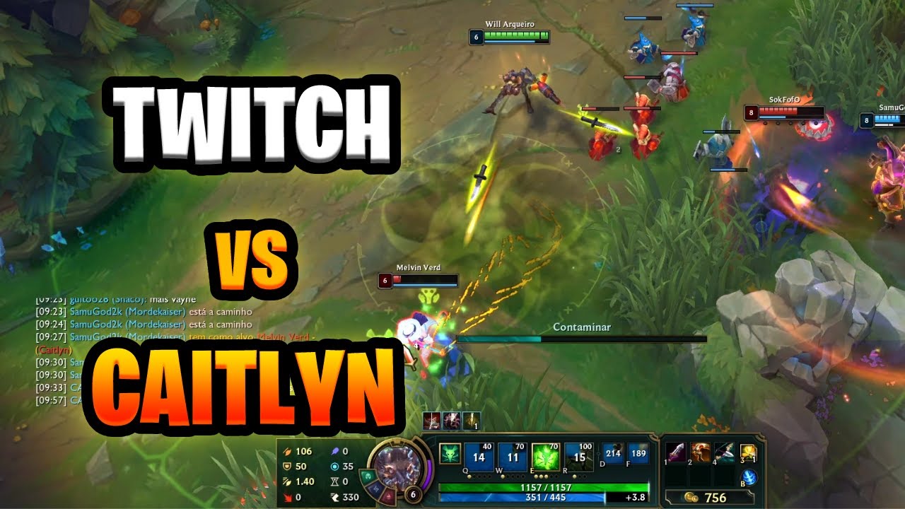 TWITCH GAMEPLAY RANQUEADA TWITCH VS CAITLYN - YouTube