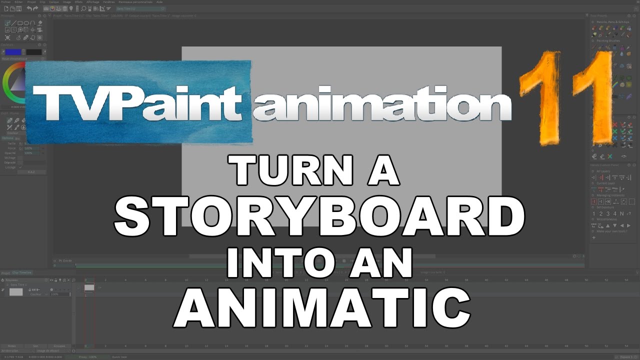 Turn your storyboard into an animatic (TVPaint Animation 11 tutorial ...