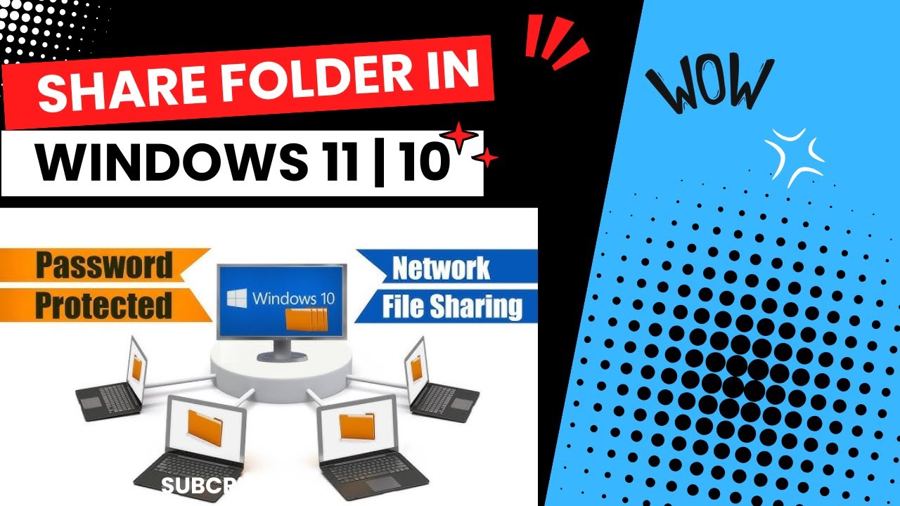 Share Folder in Windows 11 | 10 | 8 | 7 - YouTube