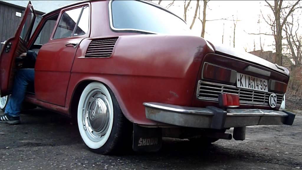 Škoda 100L - Start after adjusting of engine - YouTube