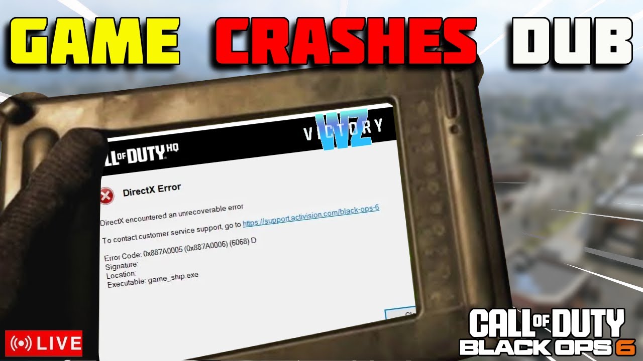 Call of Duty BO6 DUB after (PC GAME CRASH) Gameplay. *END VIDEO HAS ...