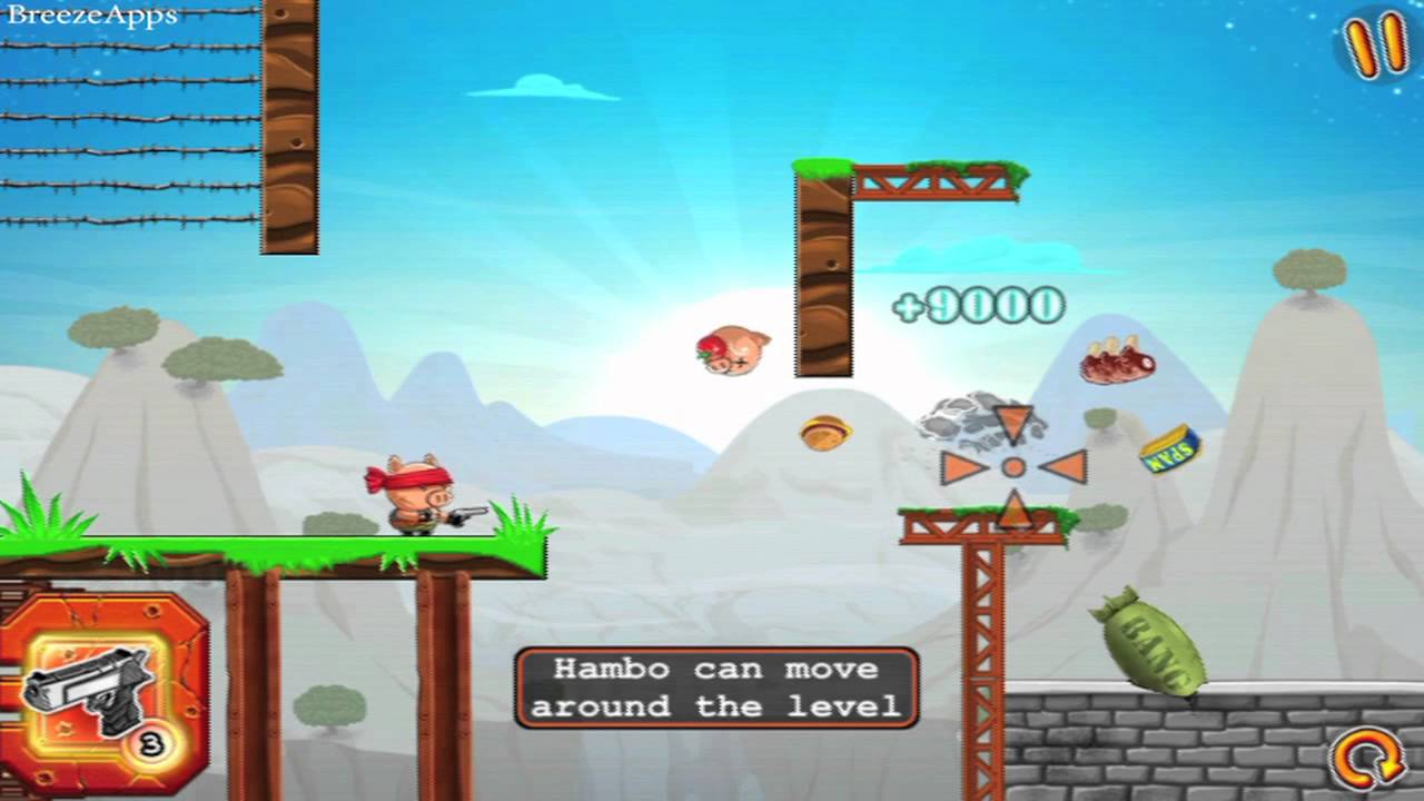 Hambo Pig of War level 8 Walkthrough Gameplay (Gold Medal 1-8 Solution ...