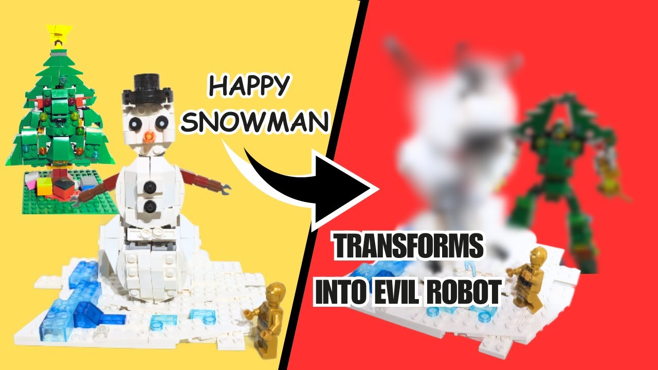 I BUILT LEGO CHRISTMAS ITEMS that TRANSFORM into ROBOTS!!! - YouTube