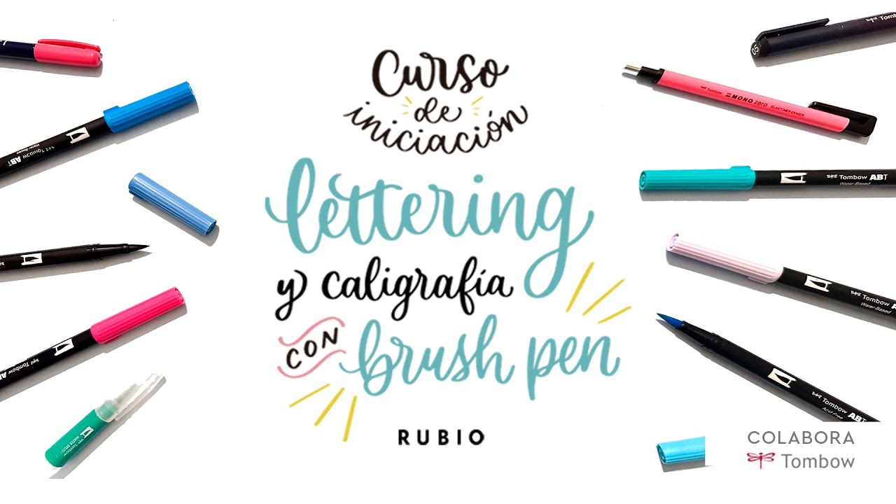Curso de iniciación al lettering y caligrafía creativa | RUBIO 🏻 - YouTube