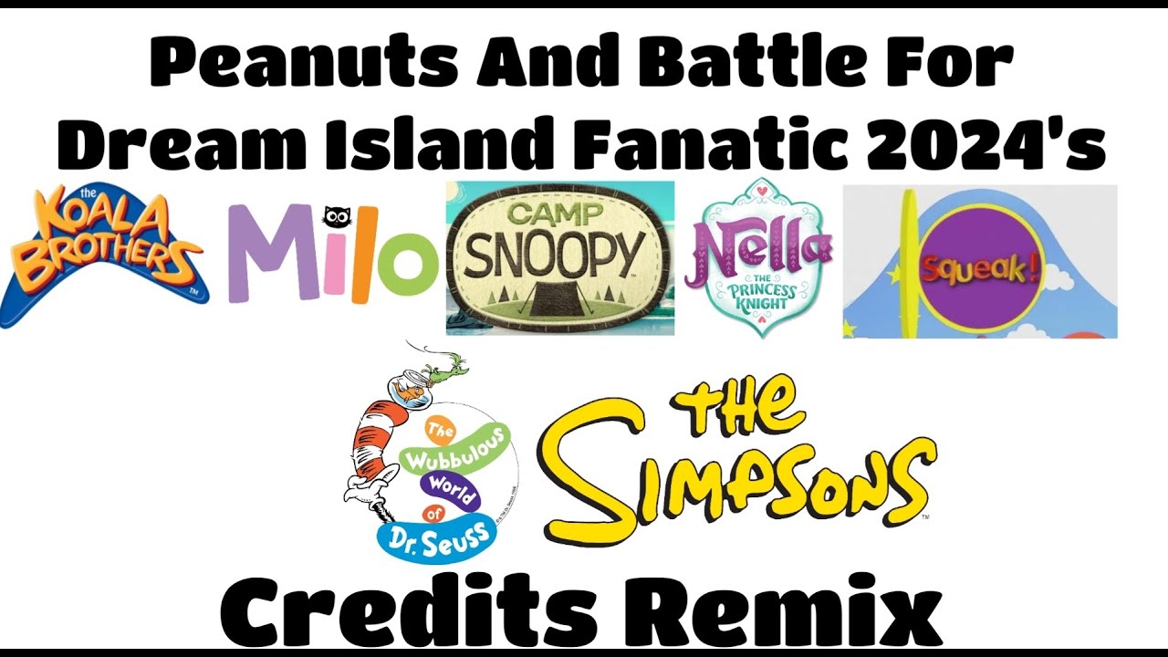 The Koala Brothers, Milo, Camp Snoopy, NTPK, Squeak, TWWODS, Simpsons ...