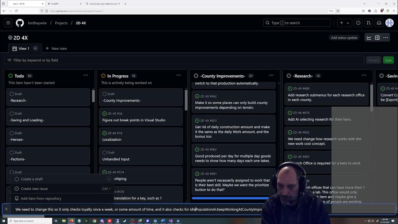 Let’s Make a 2D 4X – Godot .Net C# - Low goods, skip work. - YouTube