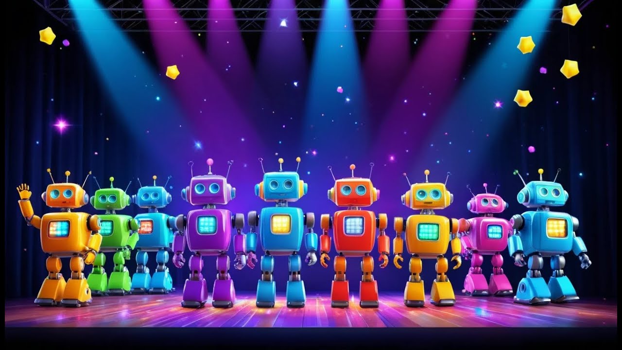 Learn to Count with Dancing Robots on the Number Train | Fun Counting ...