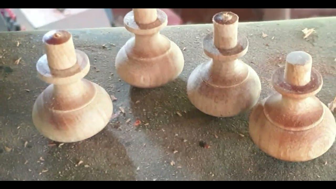 Woodturning Project idea for you - Turn mini leg pedestal table - woodworking Project - YouTube