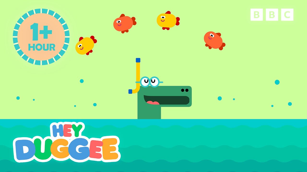 Happy LOVES Water 💧| 1+ Hour of Summery Fun | Hey Duggee - YouTube