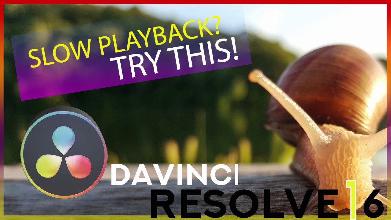 Smooth Playback In Davinci Resolve 16 In 2 minutes! - YouTube
