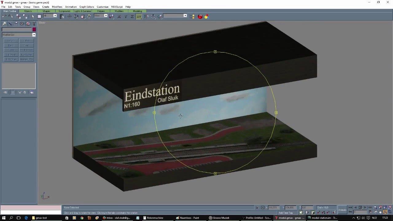 Modelbaan in Trainz. #1 intro, eerste begin 3D modelleren in Gmax - YouTube