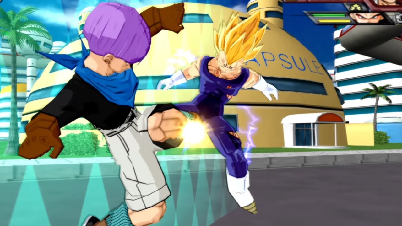 Bonding and Training Intensifies?! Trunks vs Vegeta! DBZ Tenkaichi 4 ...