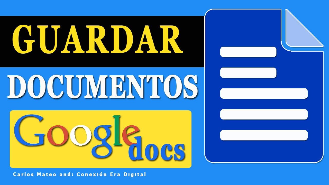 Como guardar mis documentos de google docs/fácil - YouTube