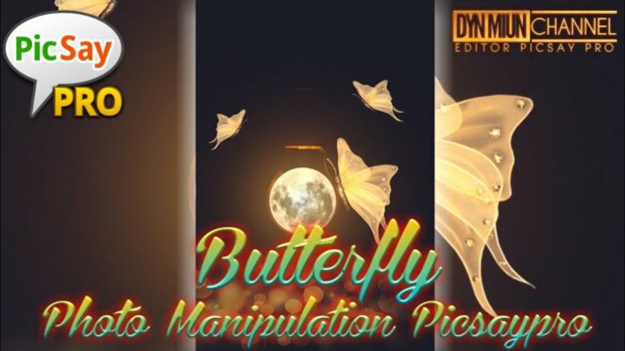 Butterfly Photo Manipulation | Picsaypro Manipulation Tutorial - YouTube