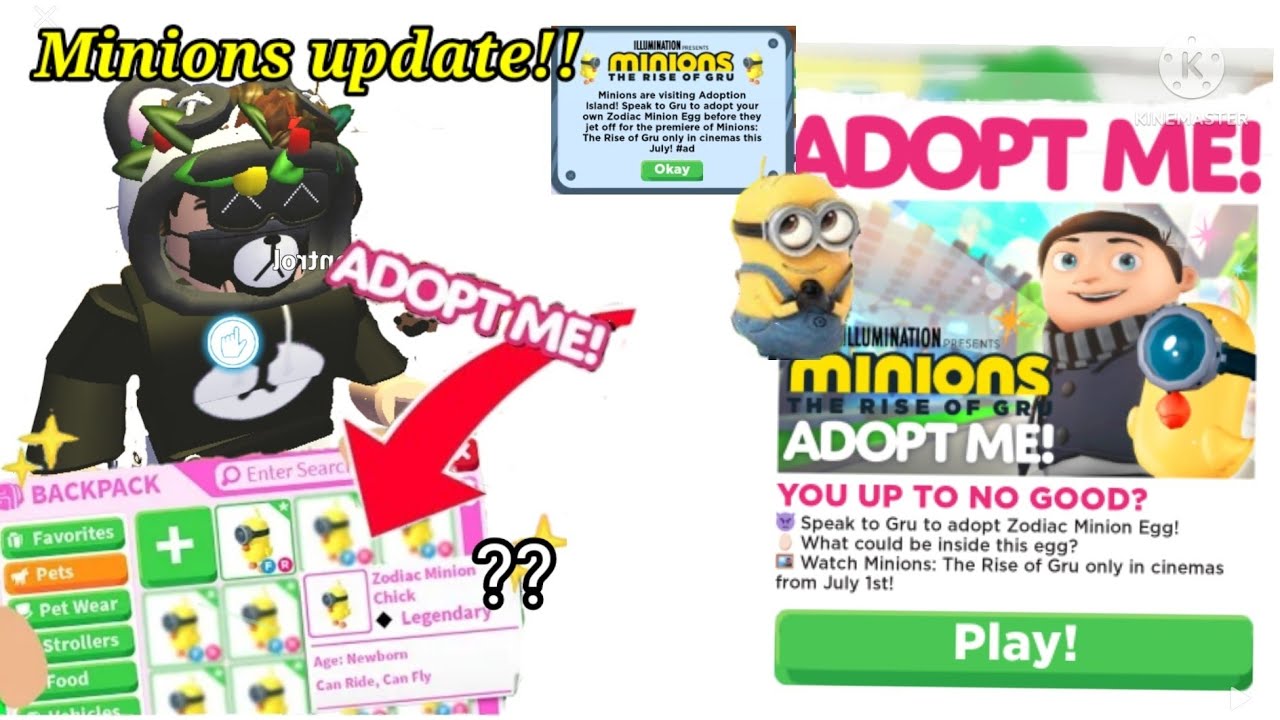 MINIONS UPDATE!!! - ZODIACAL MINIONS EGG ! - ROBLX ADOPT ME- ITA ...