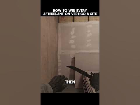 SECRET AFTERPLANT TRICK ON VERTIGO B SITE #cs2 #csgo #vertigo #tips #tricks #secret #shorts ...